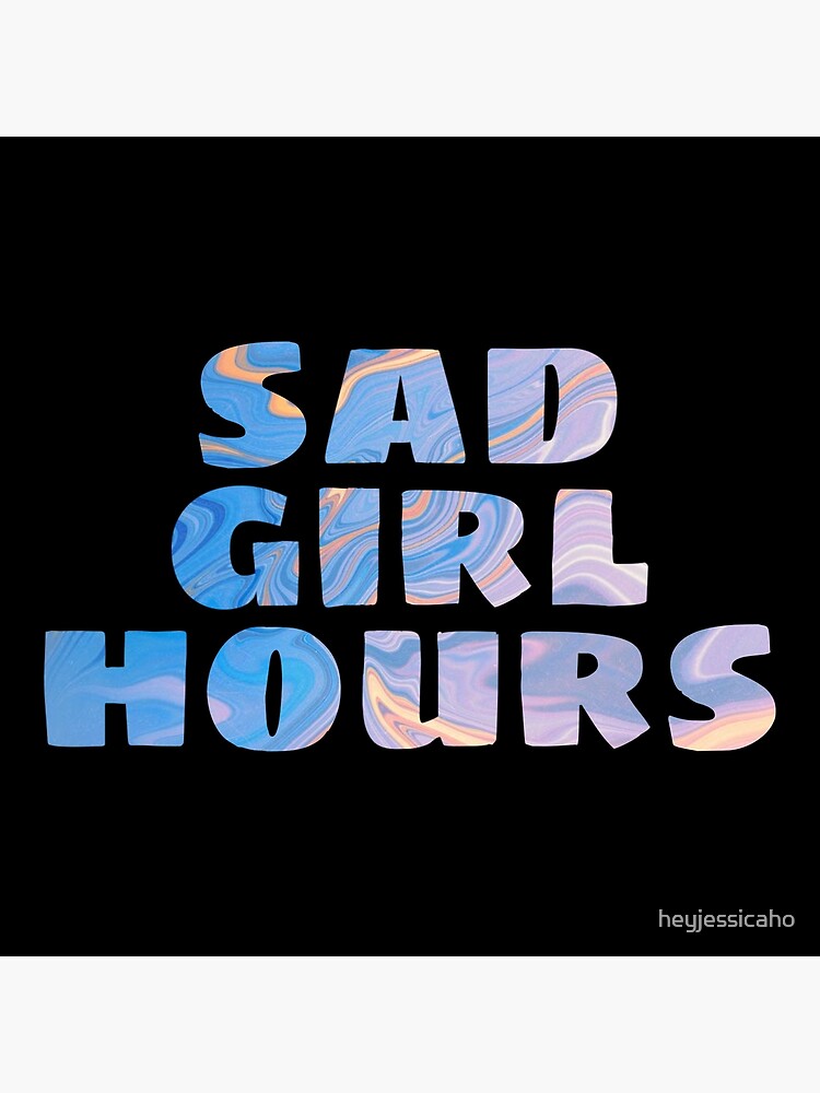 "SAD GIRL HOURS MARBLE FONT GRAPHIC" Photographic Print by heyjessicaho ...
