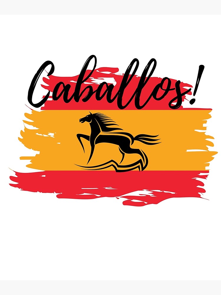 "Caballos! Spanish for horses of cours-es. The perfect T for a horse ...