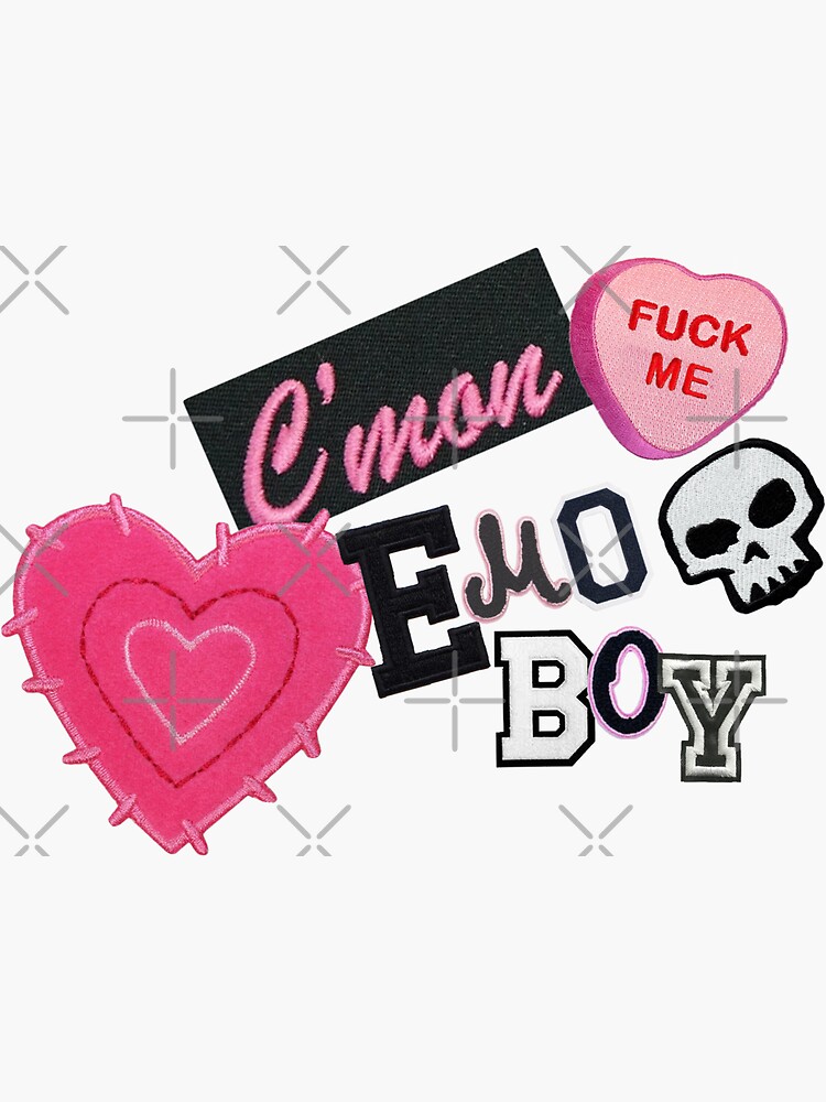 "emo boy" Sticker for Sale by alexyuh | Redbubble
