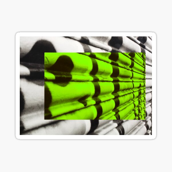 "Graffiti on shutter Neon Green" Sticker by abigabhall | Redbubble