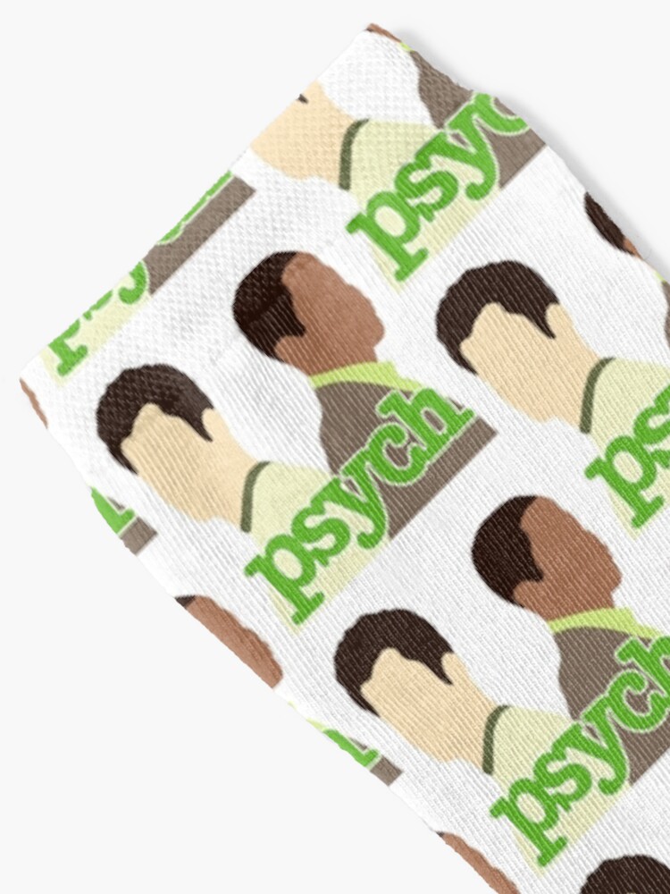 "Psych Logo With Shawn And Gus" Socks for Sale by Jude Burnett | Redbubble