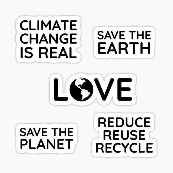 "Climate Change sticker pack" Sticker by IdeasForArtists | Redbubble