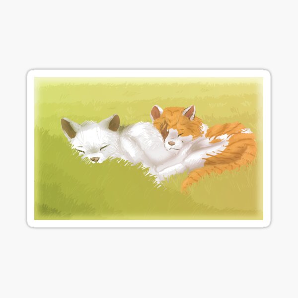 "Brightheart and Cloudtail" Sticker for Sale by BraveBirdy | Redbubble
