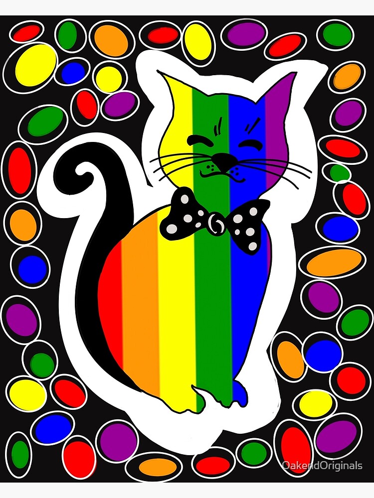 "Smartie cat takes pride in himself " Poster by OakendOriginals | Redbubble