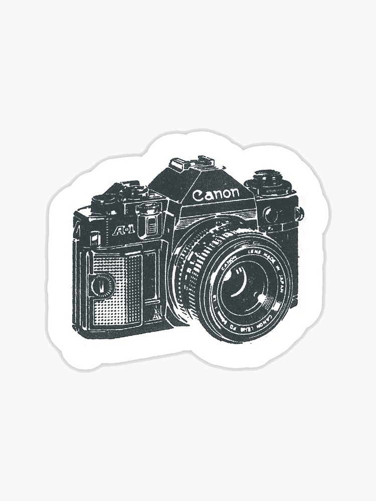 "Canon Camera Sticker" Sticker by RIAD16 | Redbubble