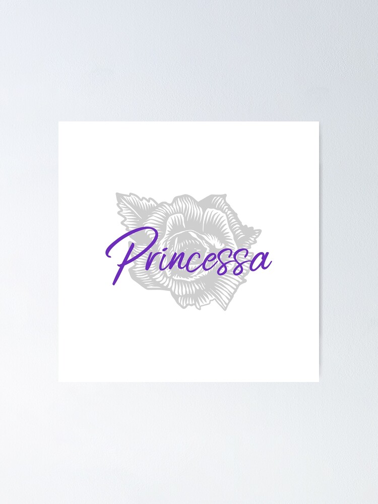 "Princessa Logo " Poster for Sale by Evilprincessa57 | Redbubble
