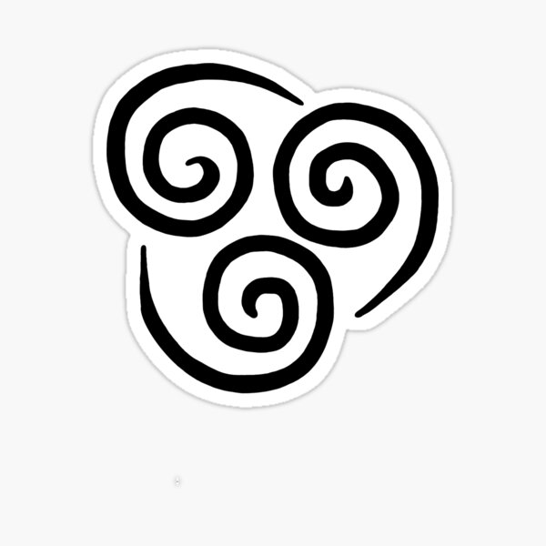 "Airbending Symbol" Sticker by KorneliaSuchan | Redbubble