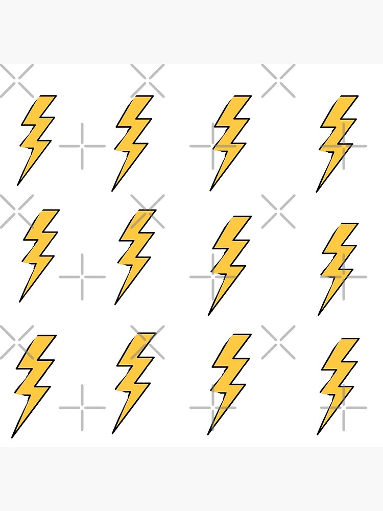 "lightning bolt sticker pack" Art Print for Sale by Ariana1414 | Redbubble