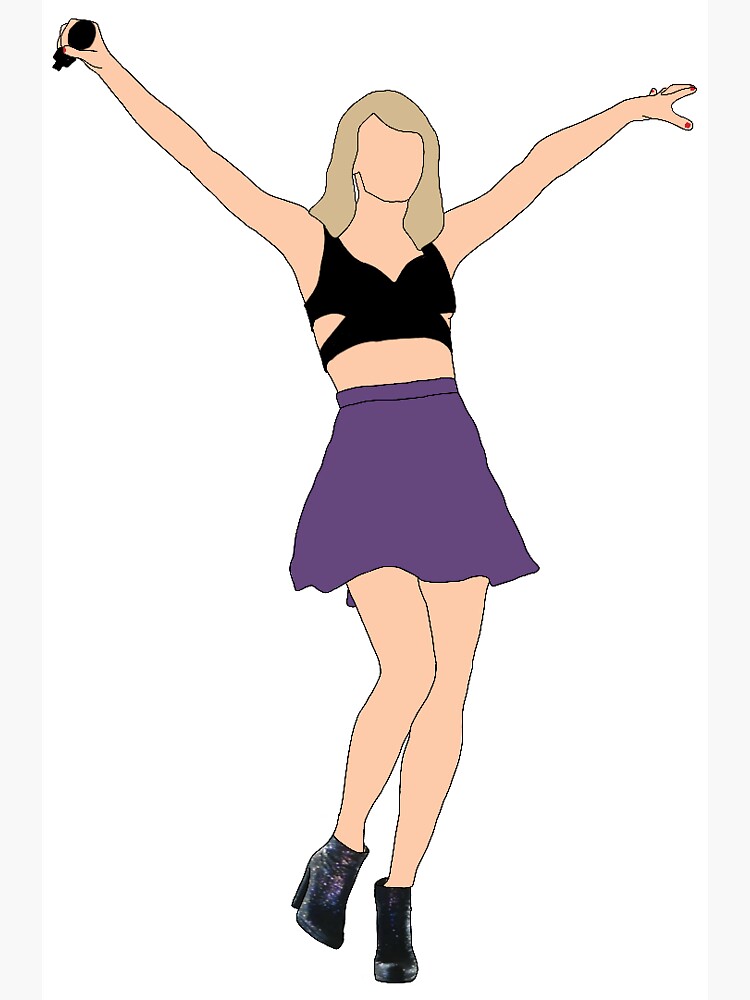 "taylor 1989 tour outline " Sticker for Sale by maeveroarty | Redbubble