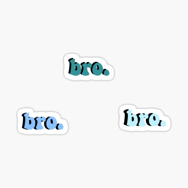 "Blue Bro Pack" Sticker for Sale by hetalp04 | Redbubble
