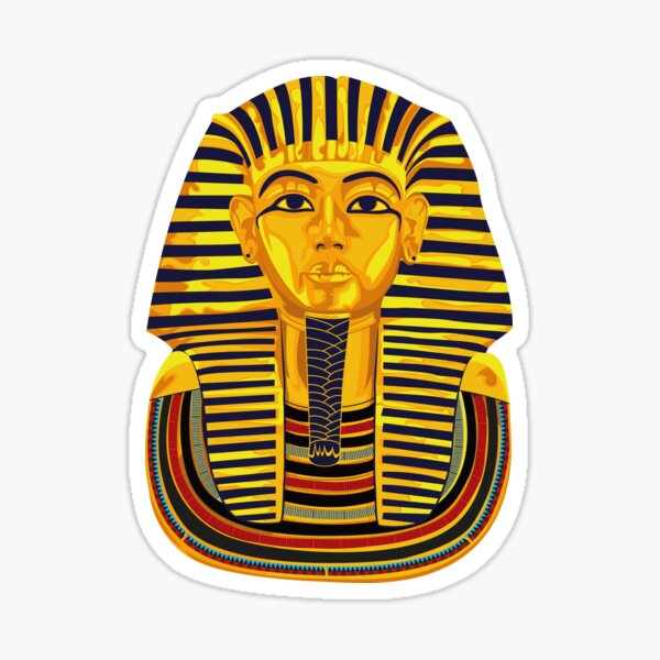 "Tutankhamun - King Tut" Sticker for Sale by NVMDesigns | Redbubble