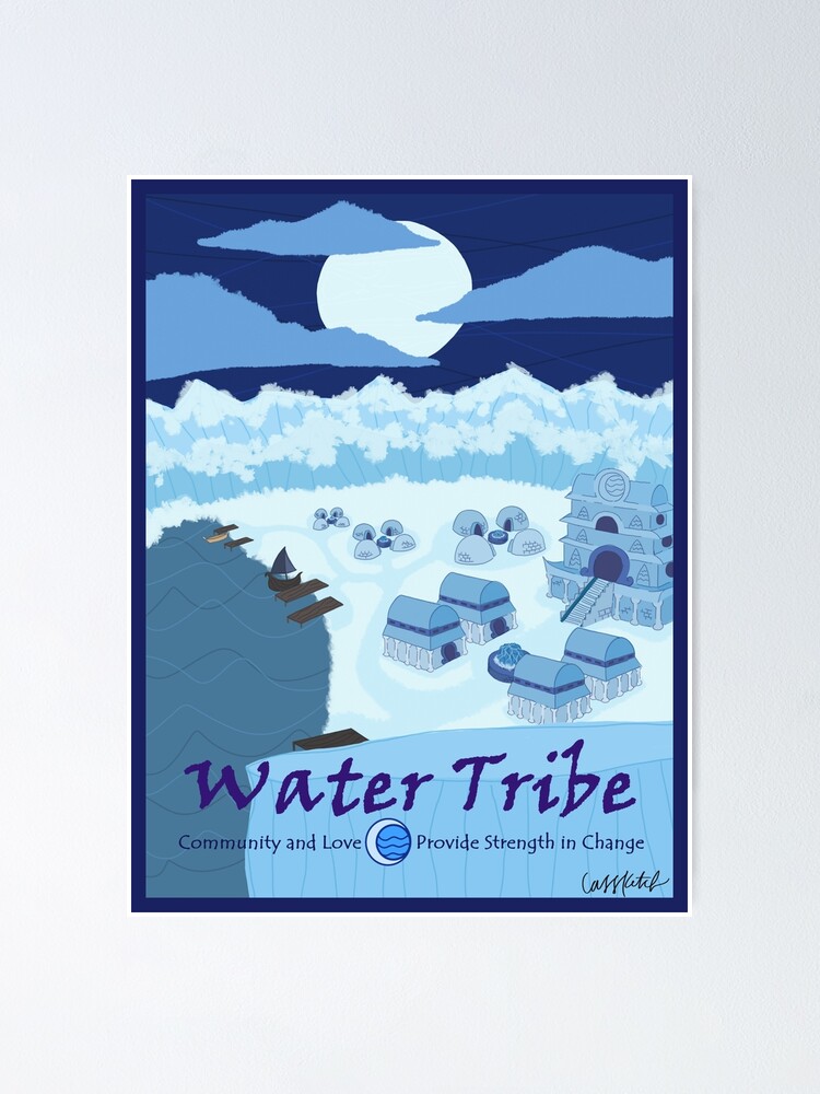 "Water Tribe Travel Poster" Poster for Sale by cass-ketch | Redbubble