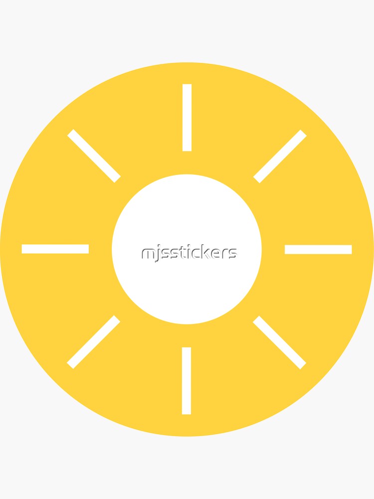 "Sun " Sticker for Sale by mjsstickers | Redbubble