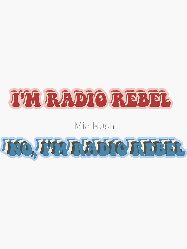 "Radio Rebel Pack" Sticker by mia-r35 | Redbubble