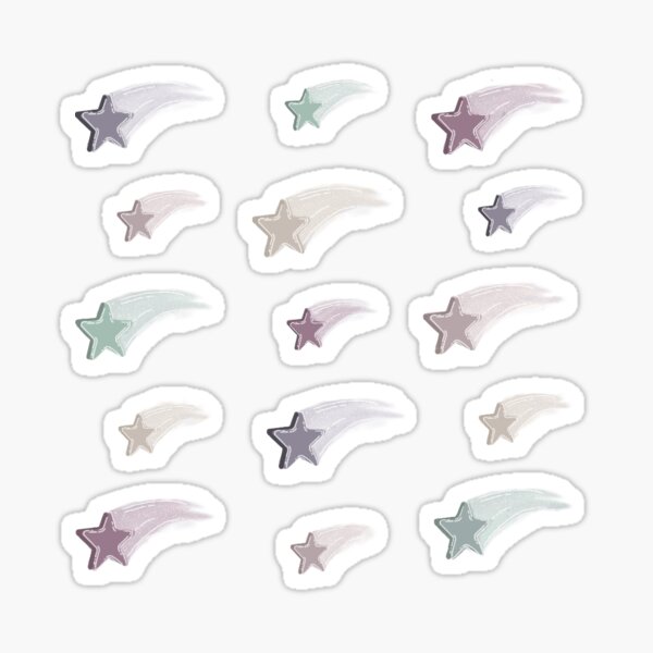 "Shooting Stars Sticker Pack Design" Sticker by maya-p-1110 | Redbubble