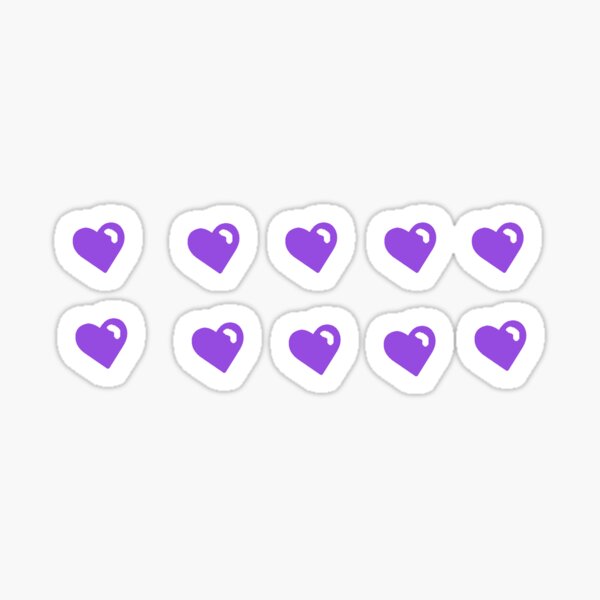 "purple heart sticker pack" Sticker for Sale by marissajean8 | Redbubble