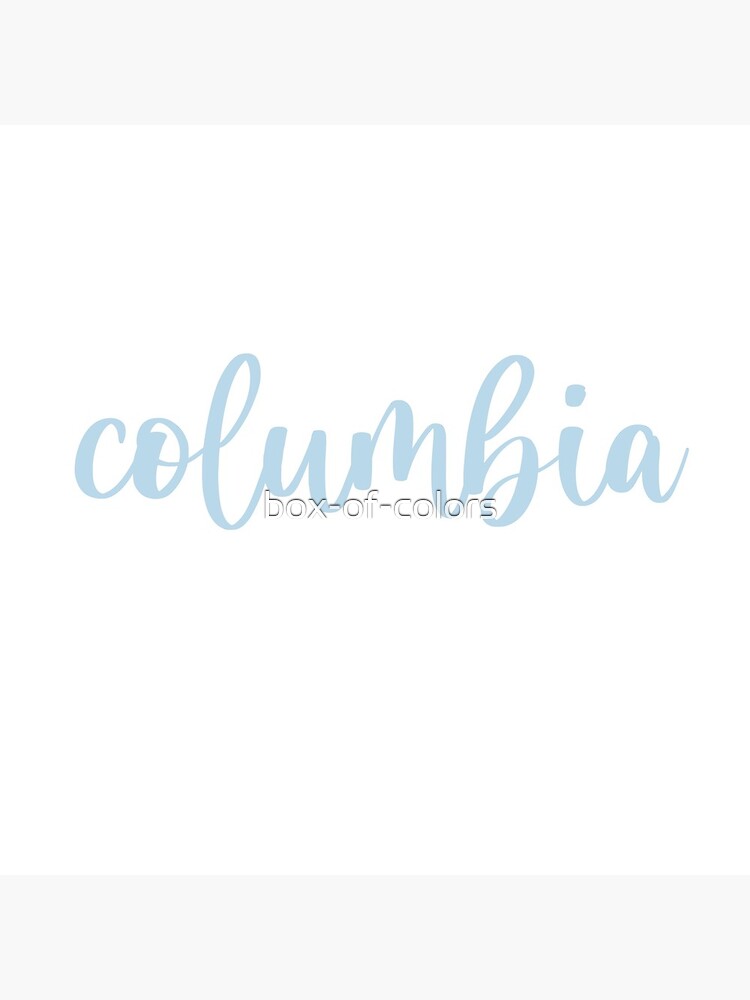 "Columbia University Logo" Canvas Print by box-of-colors | Redbubble