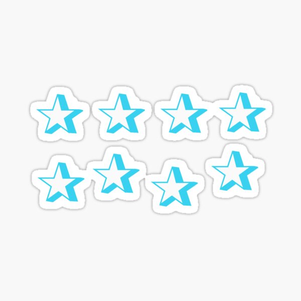 "blue stars sticker pack" Sticker for Sale by aryn123 | Redbubble
