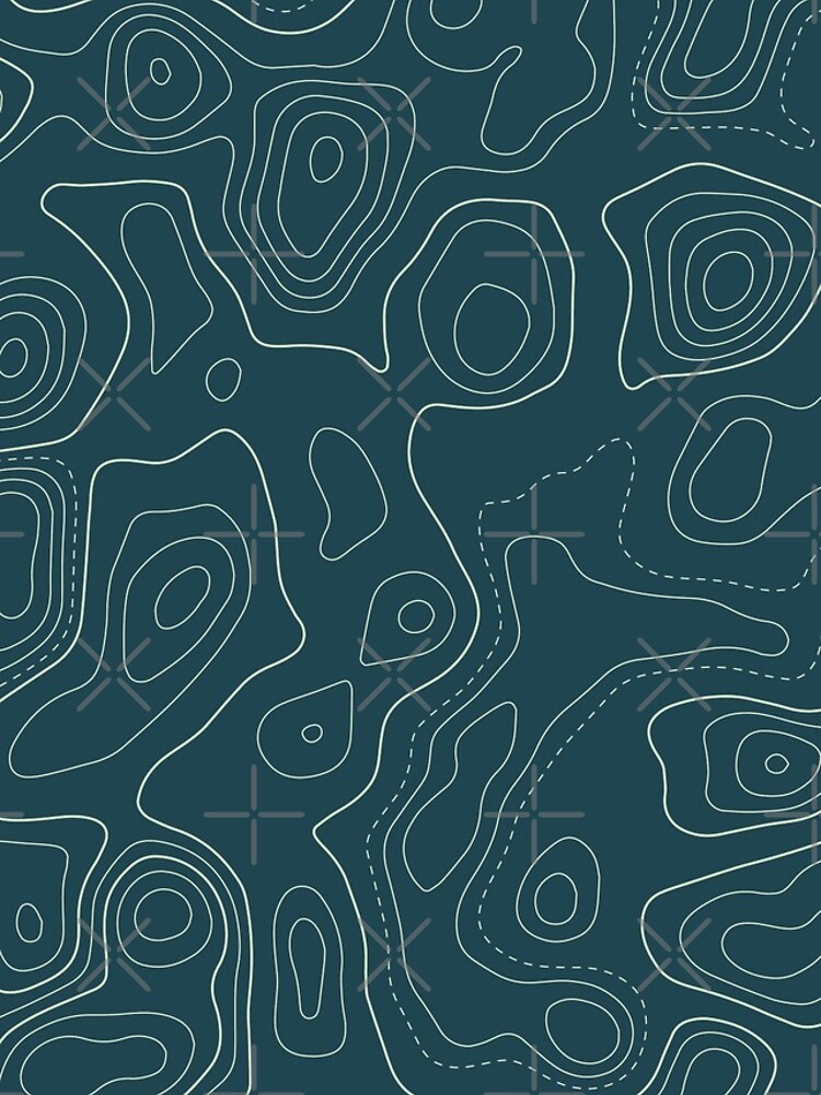 "Topographic Map 03A" iPhone Case for Sale by Oh-Buffalo | Redbubble