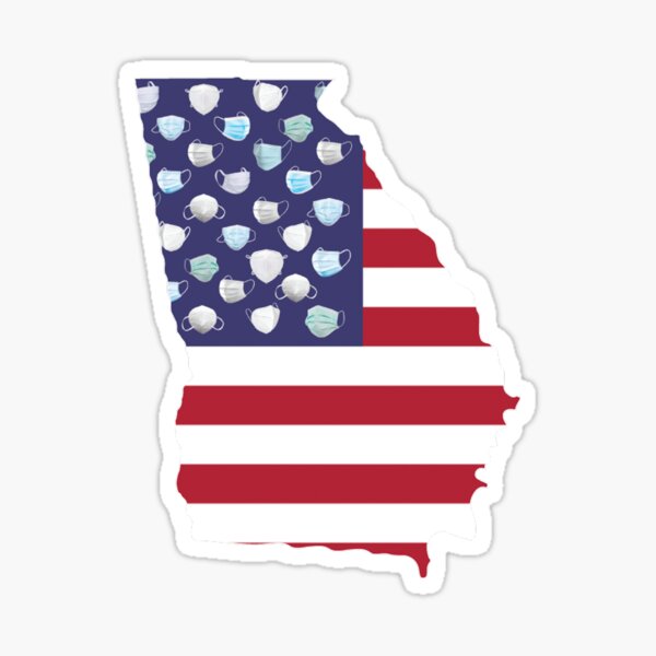 "Georgia - GA State Map" Sticker by FeiAlexander | Redbubble