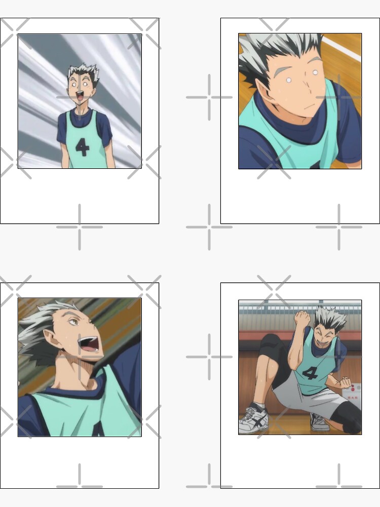 "Kotarou Bokuto Polaroids" Sticker von exxia0507 | Redbubble