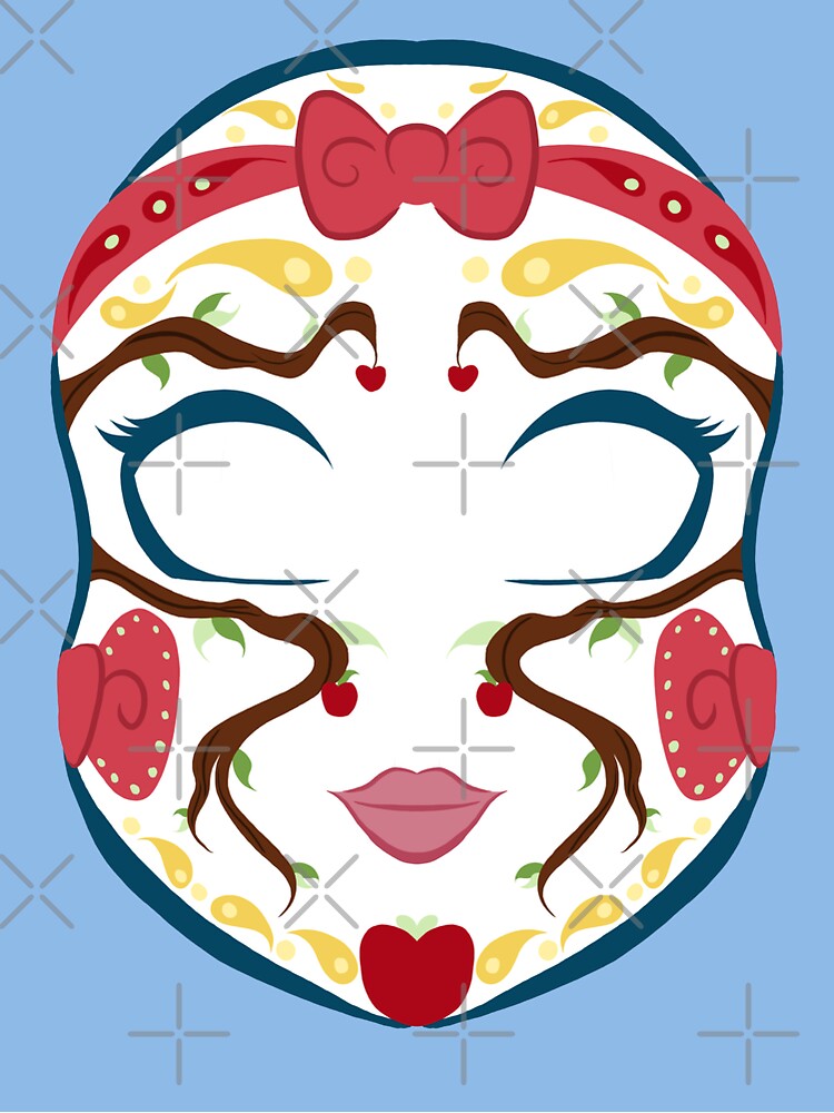"Snow White Mask" Sticker by AnazenArt | Redbubble