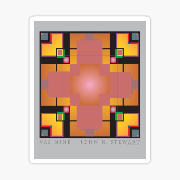"VAS NINE" Sticker by jonart | Redbubble