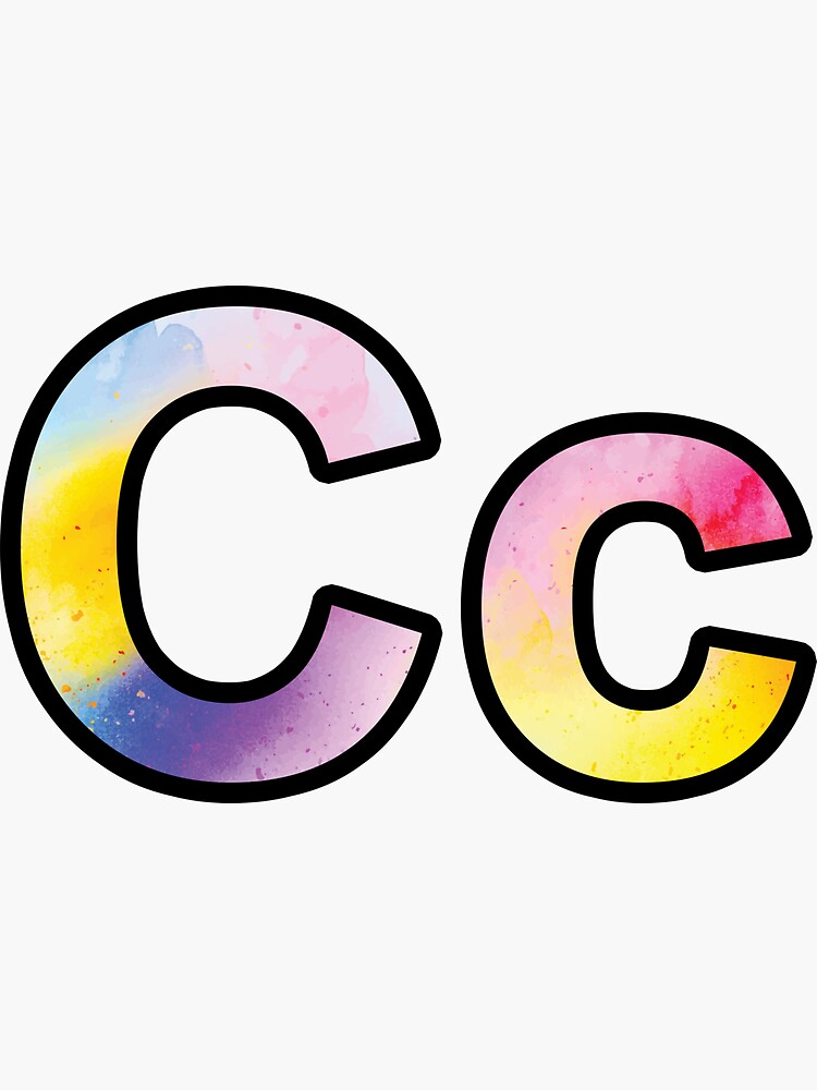 "The Letter C (Cc)" Sticker for Sale by Jixzl | Redbubble