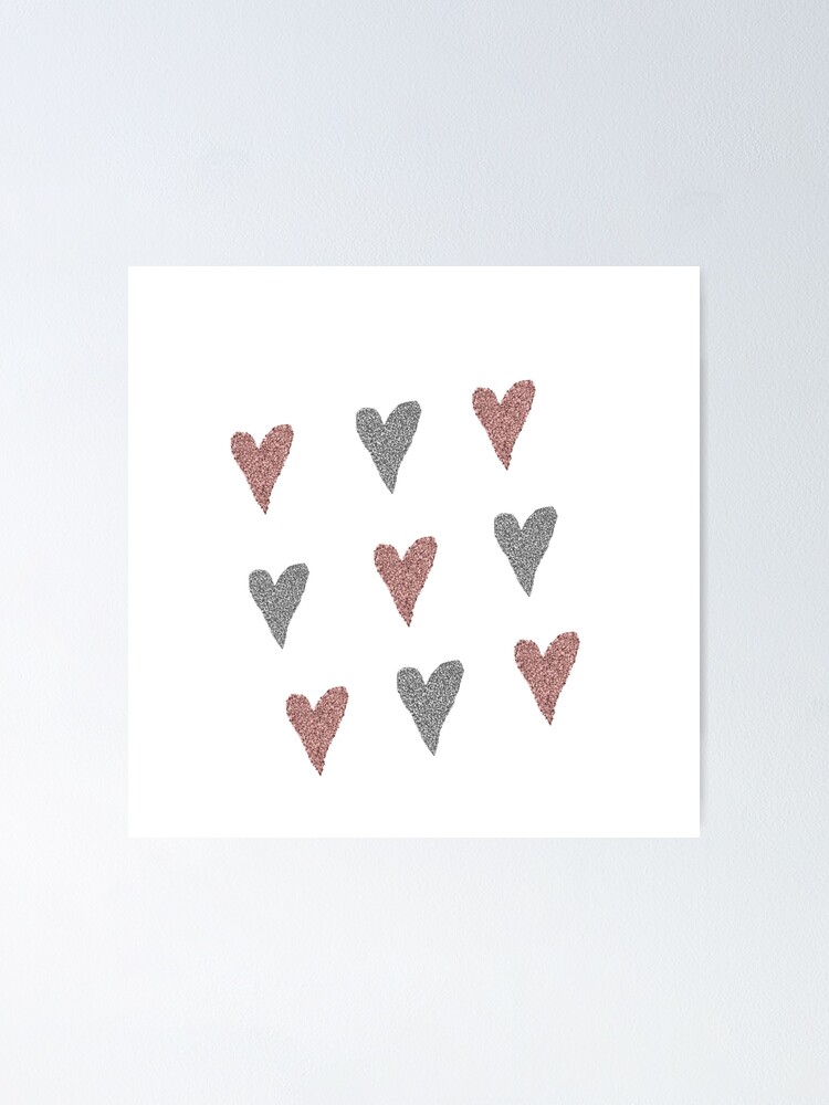 "Heart sticker pack" Poster by stickersbyniamh | Redbubble