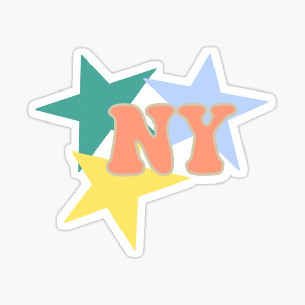 "NY STAR STICKER" Sticker for Sale by asiandancer | Redbubble
