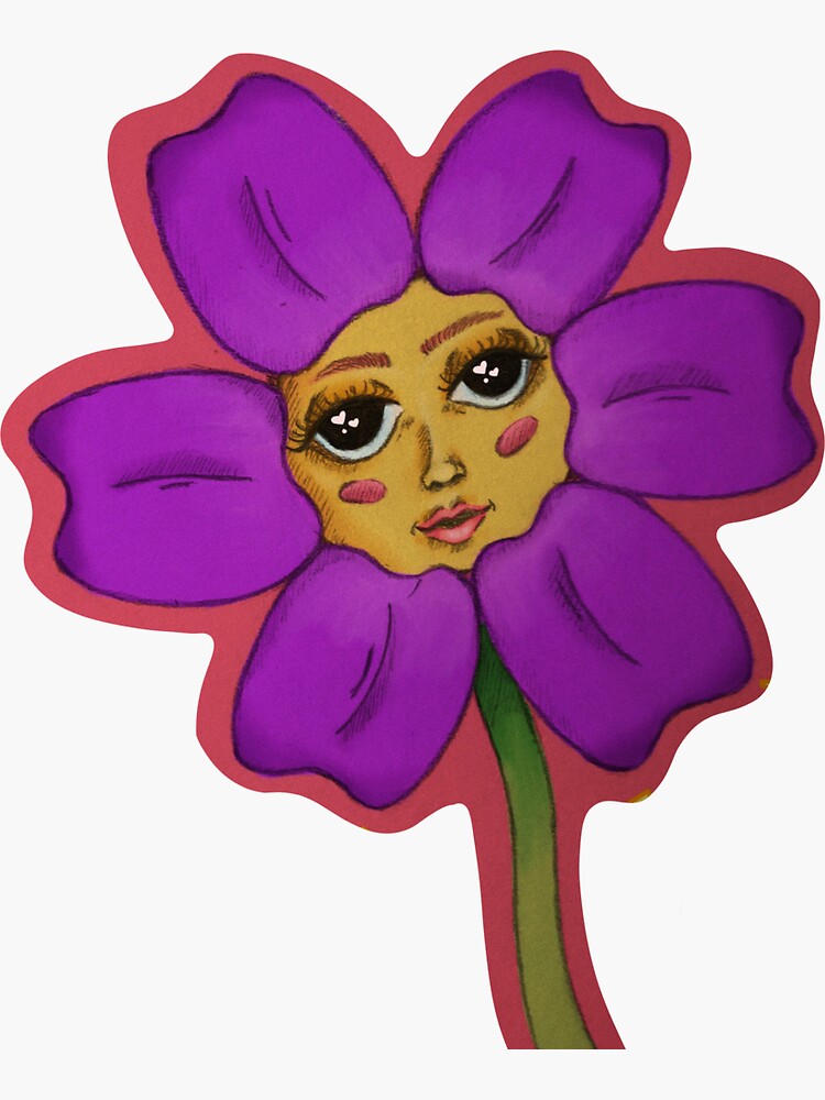 "Trippy flower sticker" Sticker for Sale by omaryspaola | Redbubble
