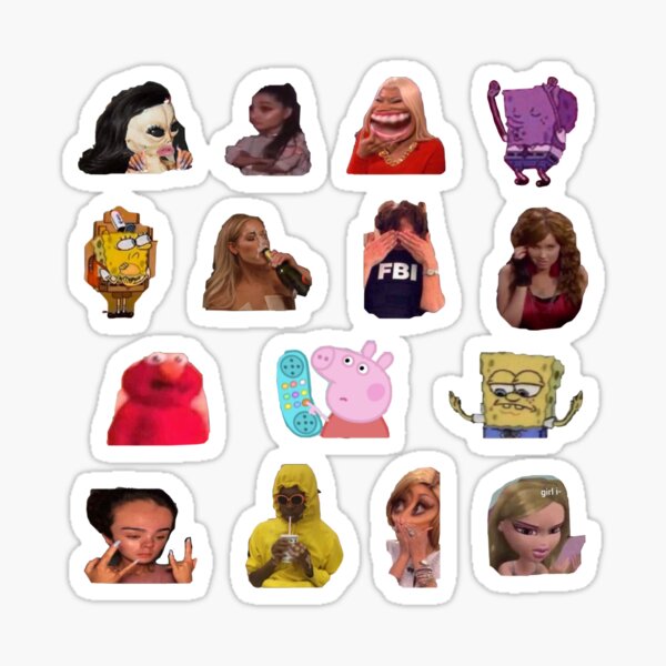 "Reaction Meme Sticker pack" Sticker by jillibeannn | Redbubble