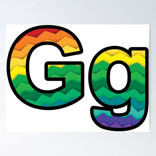 "The Letter G (Gg)" Poster for Sale by Jixzl | Redbubble