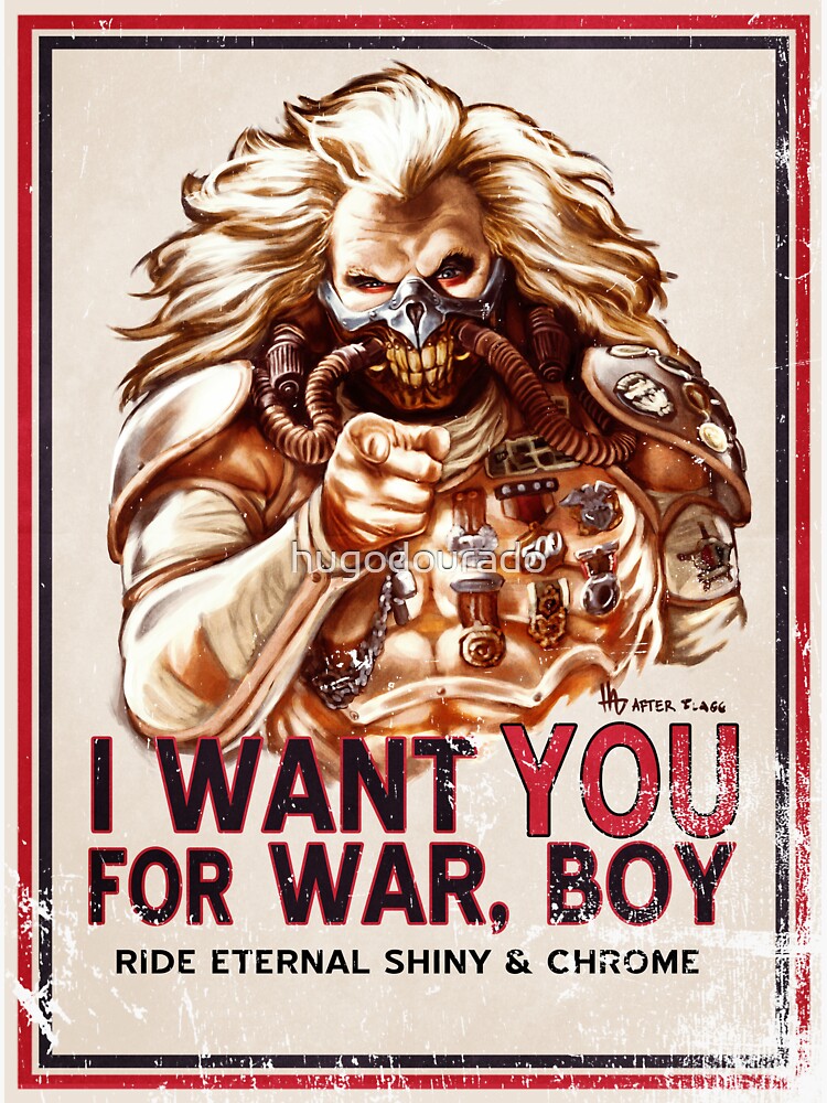 "I Want YOU for WAR, BOY (dark colors)" Sticker for Sale by hugodourado ...