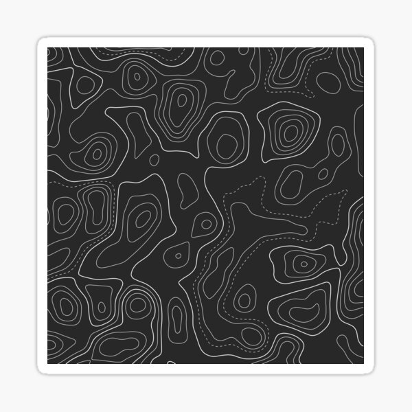 "Topographic Map 03C" Sticker by Oh-Buffalo | Redbubble