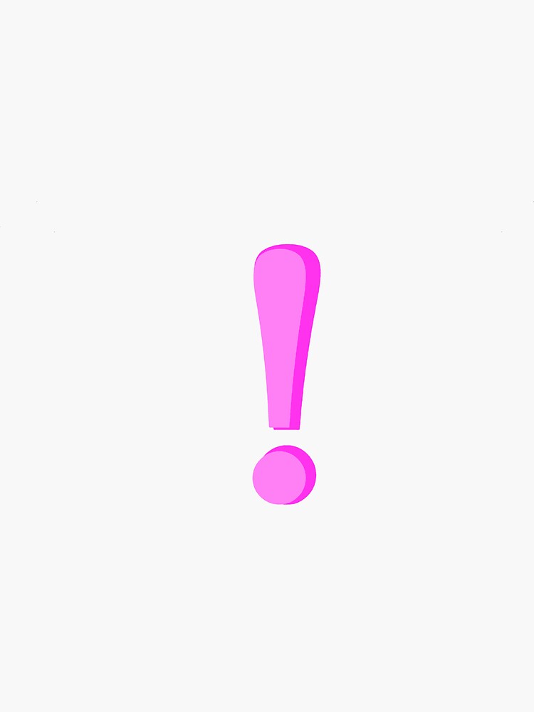"Purple Exclamation Point" Sticker for Sale by annagolian | Redbubble