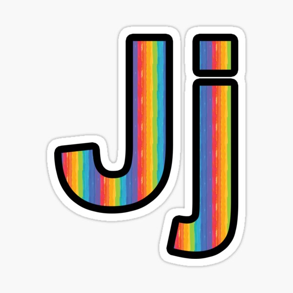"The Letter J (Jj)" Sticker for Sale by Jixzl | Redbubble