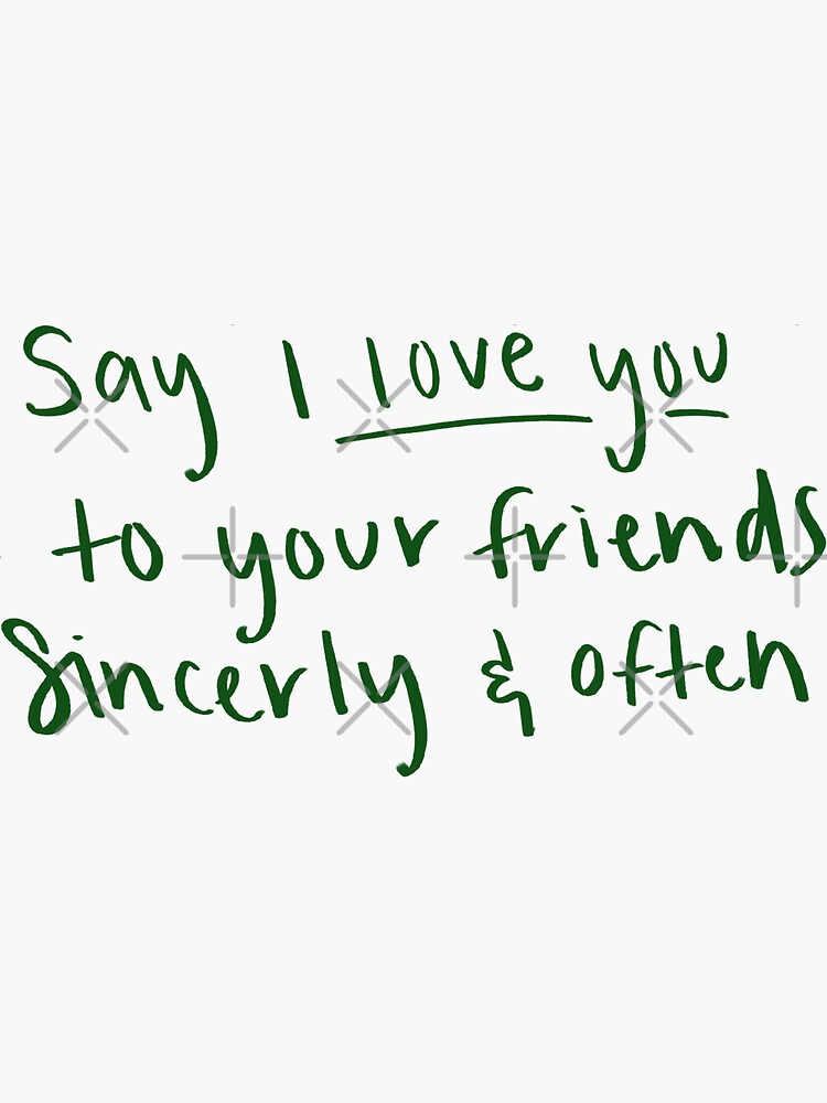 "Gentle reminder handwriting" Sticker for Sale by paigles | Redbubble