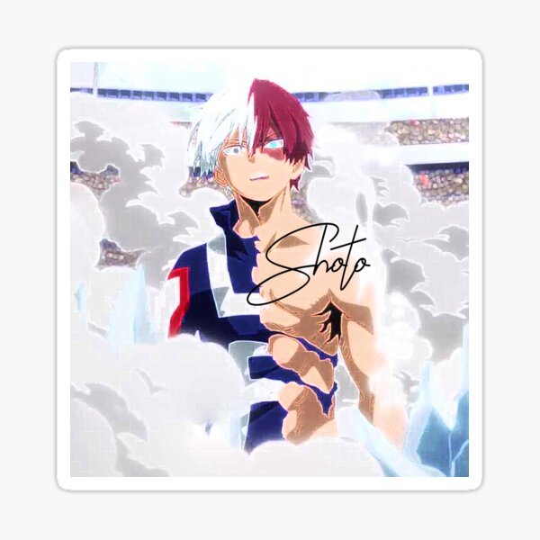 "MY Hero shoto mha" Sticker for Sale by DSG-PANDA | Redbubble
