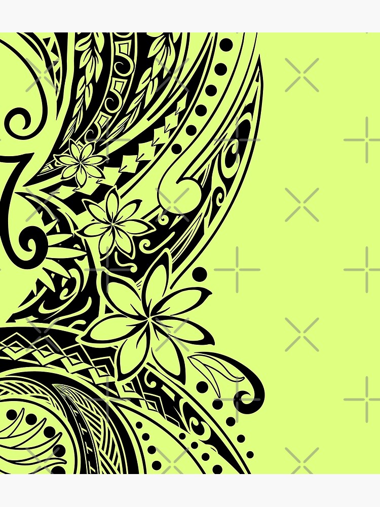 "Hawaiian - Samoan - Tiare Tribal Threads" Art Print for Sale by ...