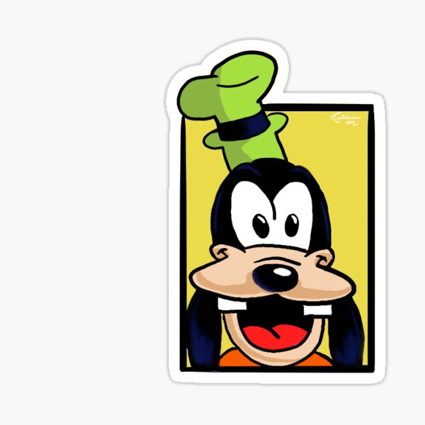 "Goofy Sticker" Sticker for Sale by tatimn | Redbubble