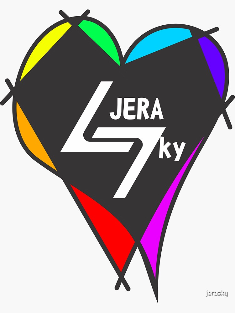 "Jera Sky Rune Heart Logo" Sticker by jerasky | Redbubble