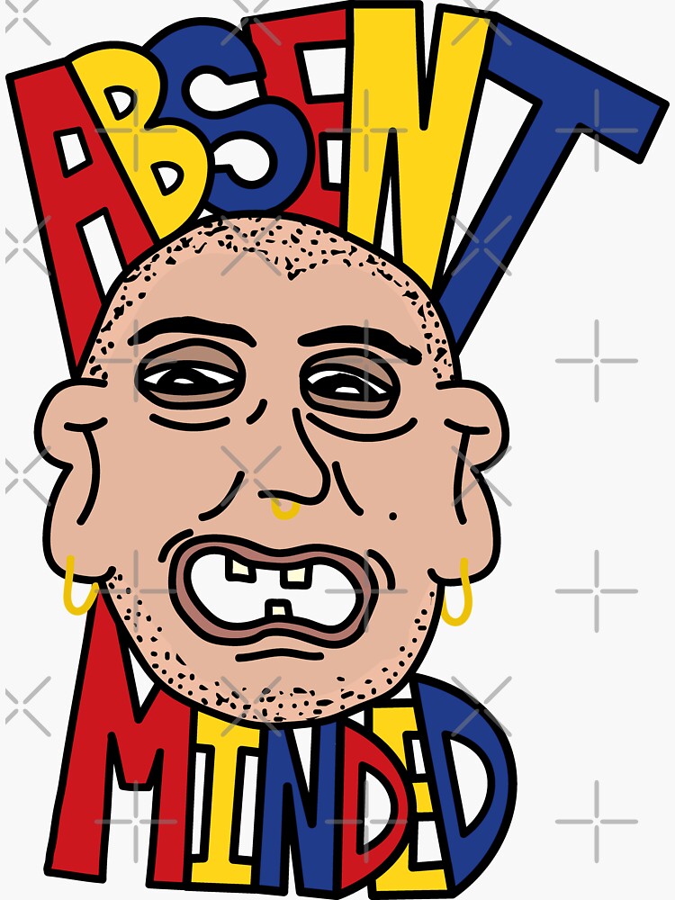 "absent minded" Sticker for Sale by Gabymelara | Redbubble