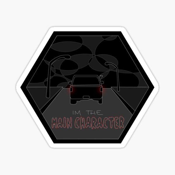 "main character " Sticker by pge0303 | Redbubble