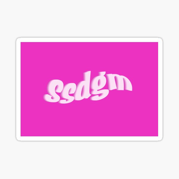 "MFM SSDGM Trippy 70s Pink" Sticker for Sale by irenececilia | Redbubble