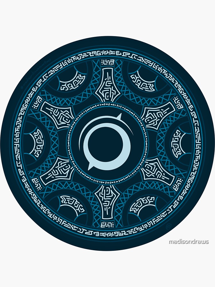 "The Dragon Prince - Moon Rune - Magic Circle" Sticker by madisondraws ...