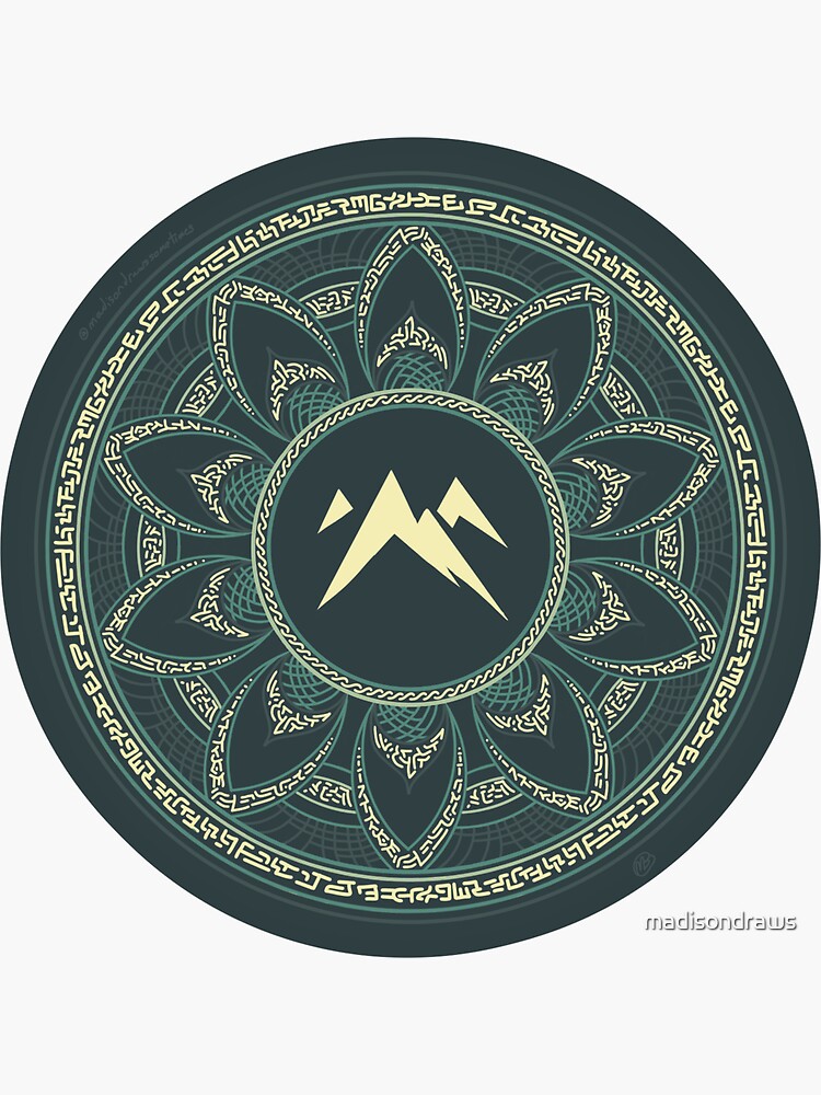 "The Dragon Prince - Earth Rune - Magic Circle" Sticker for Sale by ...