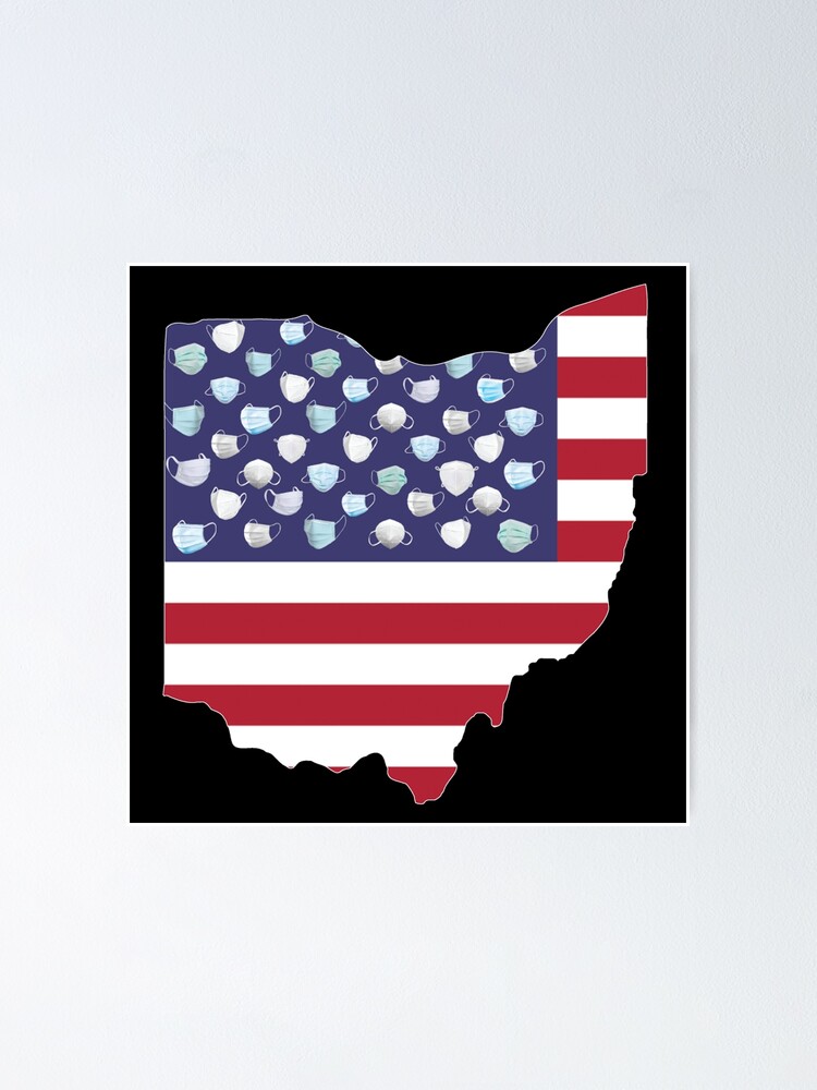 "Ohio - OH State Map" Poster for Sale by FeiAlexander | Redbubble