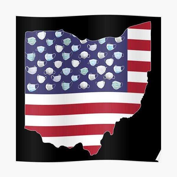 "Ohio - OH State Map" Poster for Sale by FeiAlexander | Redbubble