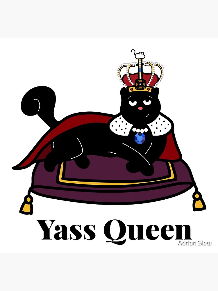 "Royal Queen Cat with Crown Yass" Photographic Print by PepTheCat | Redbubble
